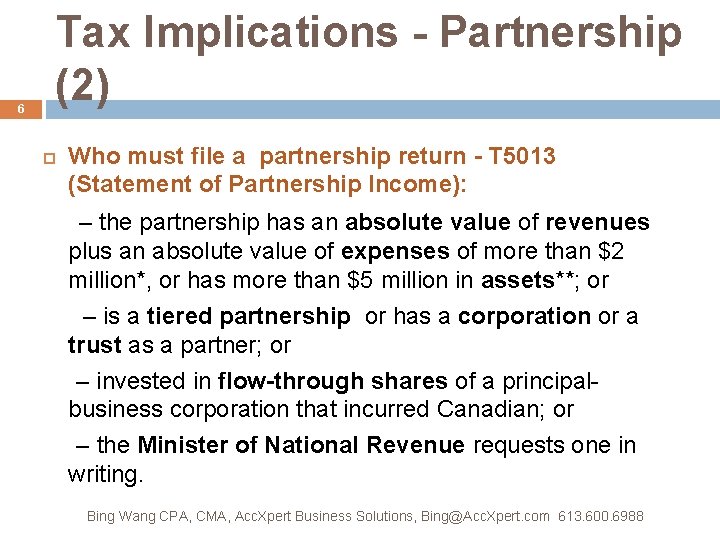 TAX CONSIDERATIONS WHEN SETTING UP YOUR BUSINESS Starting