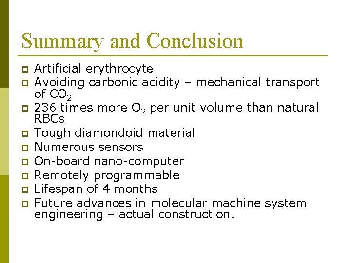 Respirocytes A Mechanical Artificial Red Cell Exploratory Design