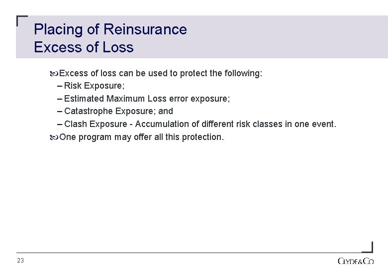 Insurance for Consenting Adults An Introduction to Reinsurance