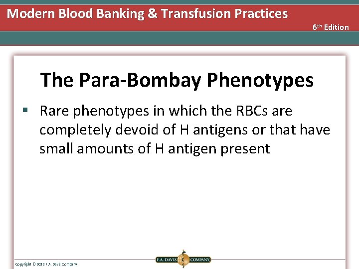 Modern Blood Banking Transfusion Practices Chapter 6 The