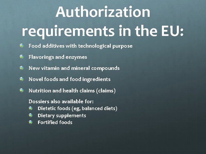 European Food Safety Regulations Muss C Assoc Prof
