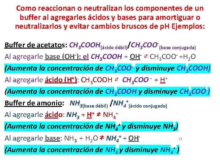 SEMANA 13 AMORTIGUADORES O BUFFER QUMICA 2020 1