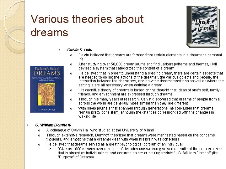 Common dreams and interpretations By Skyla Bradley Intro