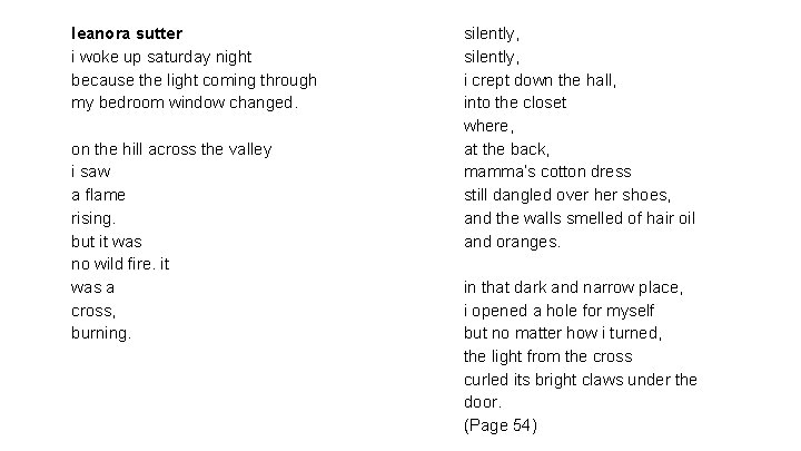 Witness by Karen Hesse Summary of Witness tells