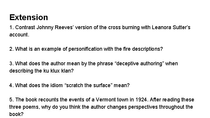 Witness by Karen Hesse Summary of Witness tells