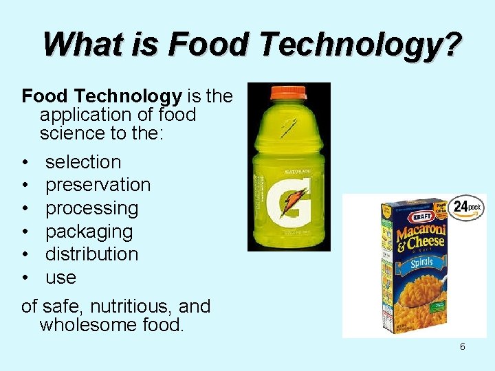 Food Science Technology Presentation prepared by Alice F