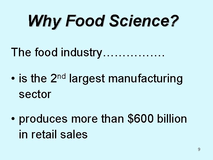 Food Science Technology Presentation prepared by Alice F