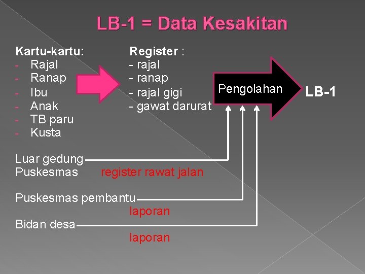 SISTEM PENCATATAN DAN PELAPORAN FORM LB1 Materi Mandatkes