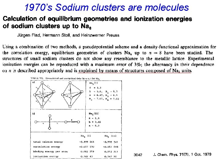Electronic Shell Structure in Metal Clusters Walt de