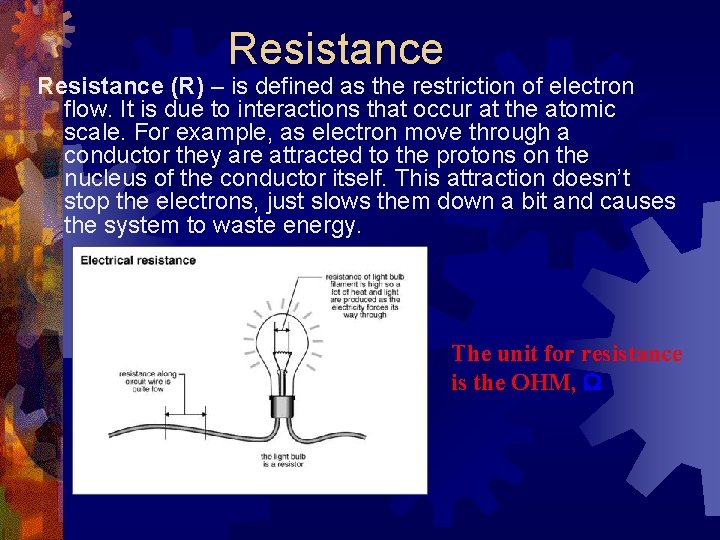 Electric Current and Resistance Physics Potential Difference Charges
