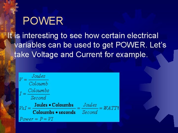 Electric Current and Resistance Physics Potential Difference Charges