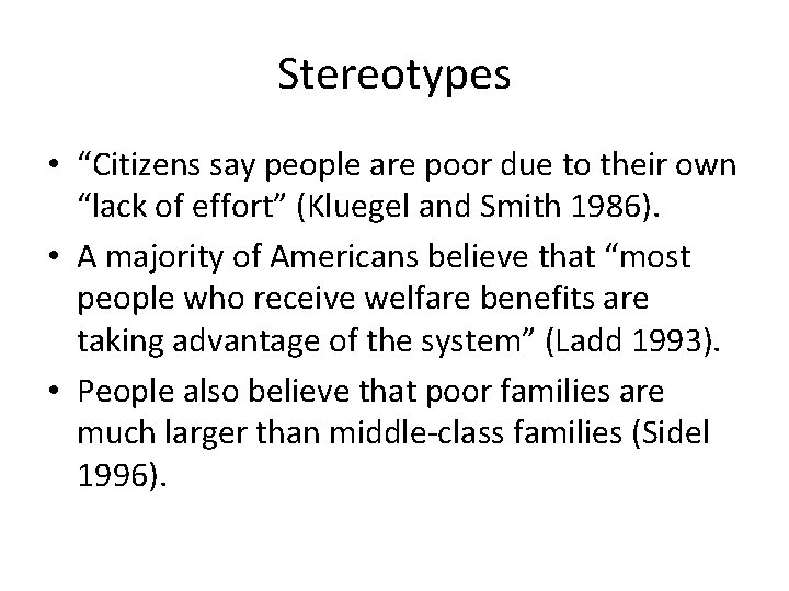 Poverty As We Know It Media Portrayals Of