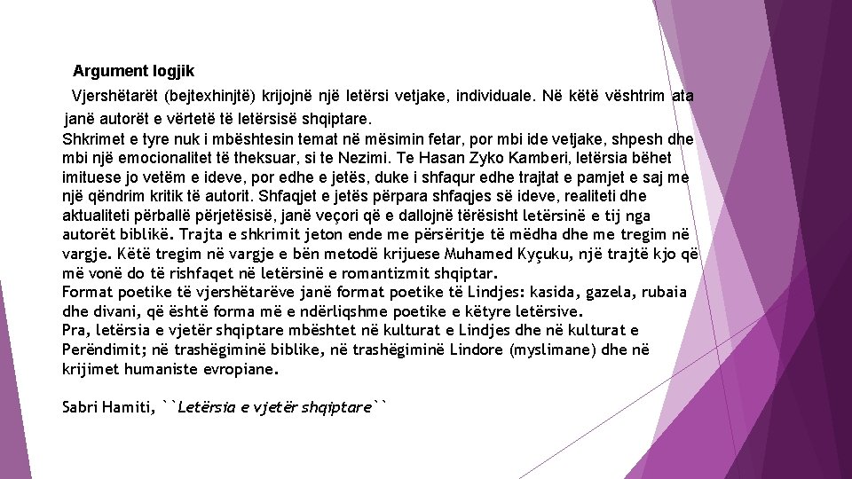 Teksti argumentues Veori karakteristika teknika t shkrimit t