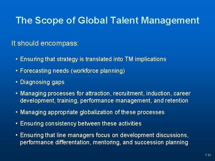 Chapter 7 Managing Global Talent Recruitment Selection and