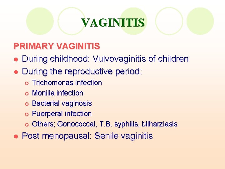 LOWER FEMALE GENITAL TRACT INFECTIONS Defence Mechanism Against