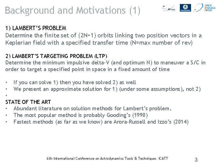 MULTIPLE REVOLUTION LAMBERT S TARGETING PROBLEM AN ANALYTICAL