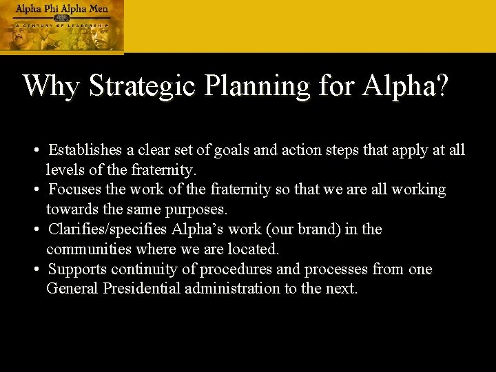 Alpha Phi Alpha Fraternity Inc Chapter Operations Plan