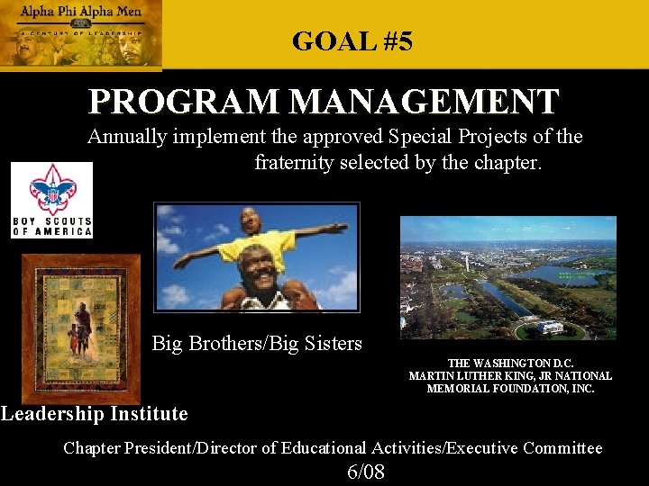 Alpha Phi Alpha Fraternity Inc Chapter Operations Plan