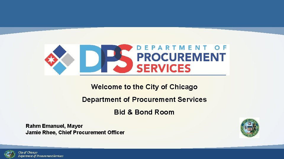 Welcome to the City of Chicago Department of