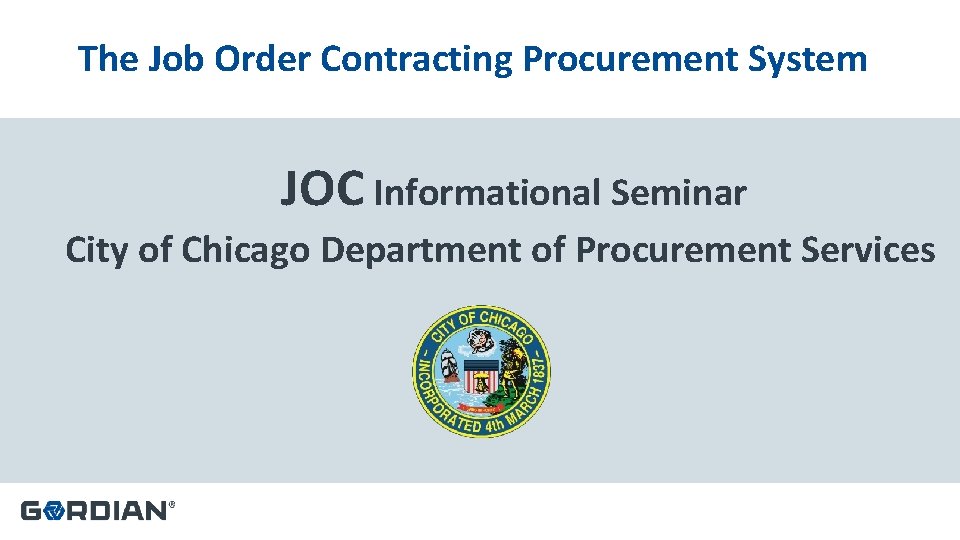 Welcome to the City of Chicago Department of
