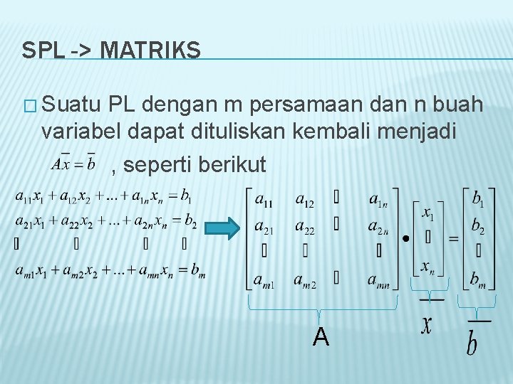 SISTEM PERSAMAAN LINIER DAN MATRIKS JILID 2 SISTEM