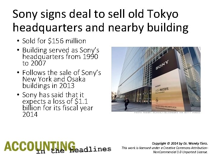 What is the impact on cash from Sony