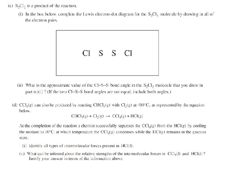 2017 AP Chemistry Exam Breakdown Question 1 The