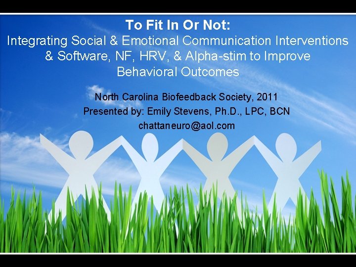 To Fit In Or Not Integrating Social Emotional