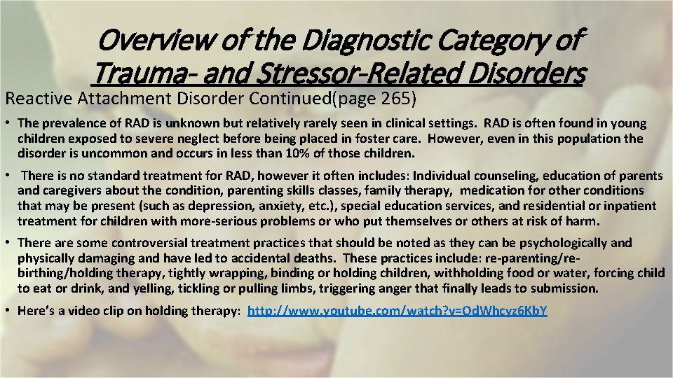 Trauma and Stressor Related Disorders University of Manoa