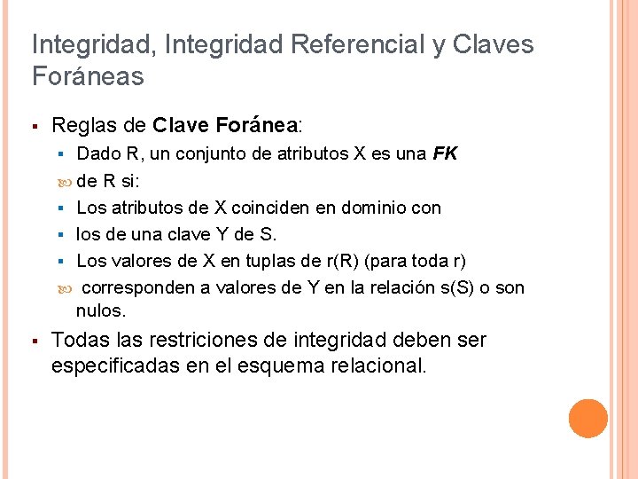 BASES DE DATOS 1 Terico Modelo Relacional MODELO