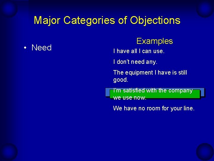 Module Eight Addressing Concerns and Earning Commitment Sales