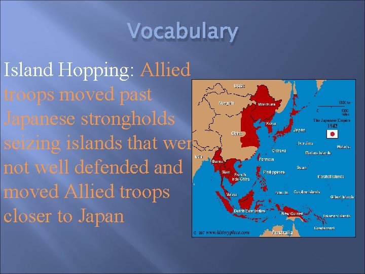 WORLD WAR II Battles of the Pacific Theatre