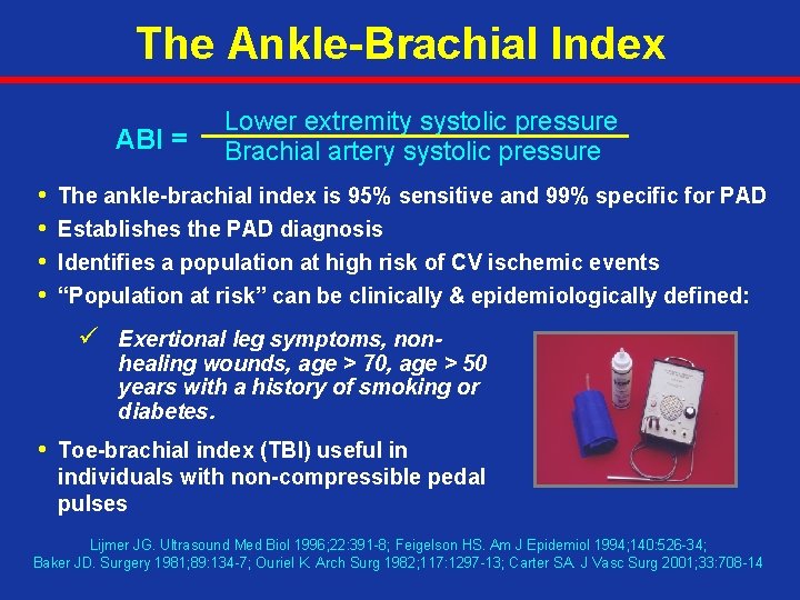 Peripheral Arterial Disease Guidelines Management of Patients with