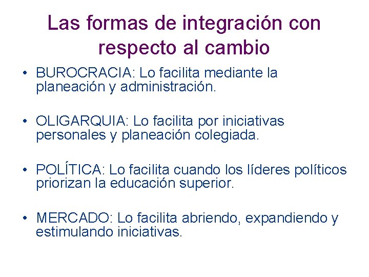 EL SISTEMA DE EDUCACION SUPERIOR una visin comparativa