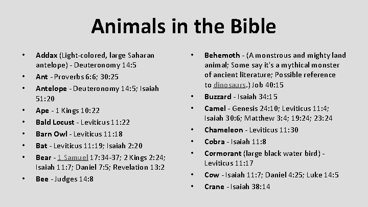Animals in the Bible Youll find lions leopards