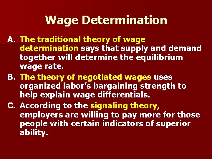 Labor and Wages Chapter 9 What is a