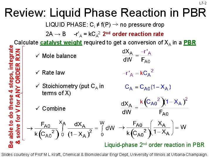 L 7 1 Review Liquid Phase Reaction in