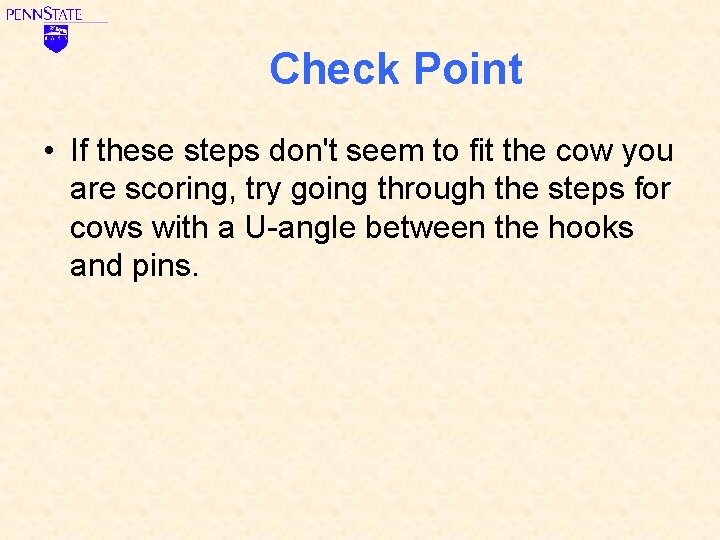 Learn to Score Body Condition Step by Step