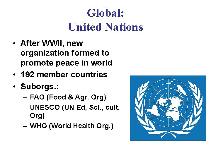 Supranational Organizations What are they and what is