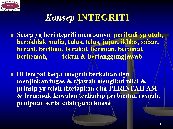 Pengurusan Integriti Sektor Awam 1 Pengenalan 2 Pengenalan