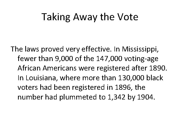 JIM CROW LAWS 1880 s to 1960 AMERICAN