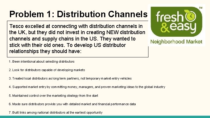 Tescos Fresh Easy Chapter 12 Case Study by