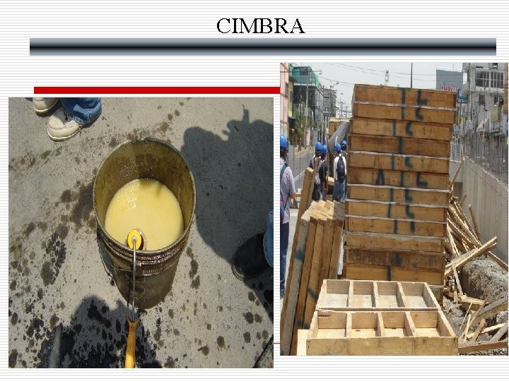 CIMBRA Definicin Conjunto de obra falsa y molde