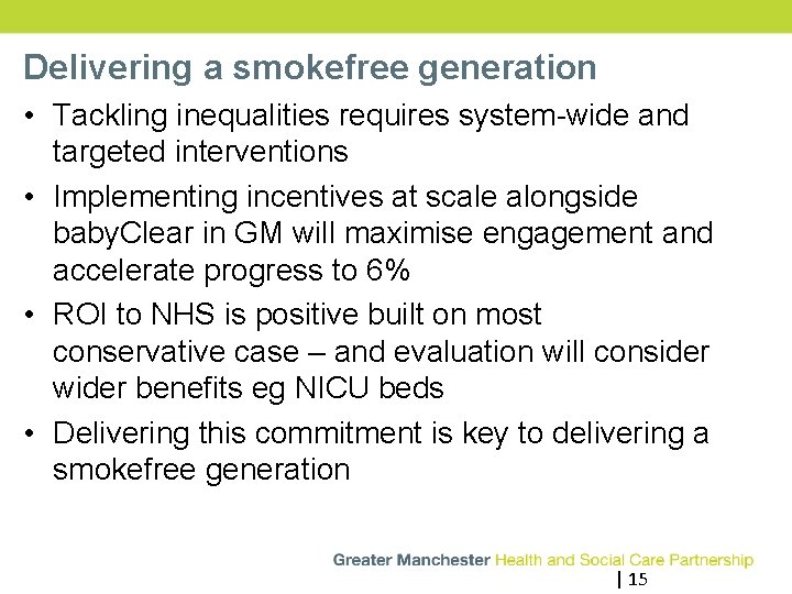 Incentivising Smokefree Pregnancy Rewarding Women to Stop Smoking