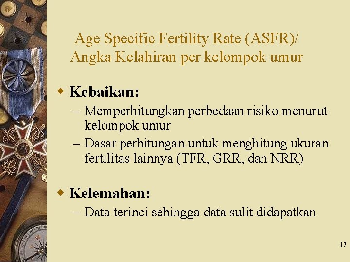 UKURAN FERTILITAS 1 KelahiranFertilitas w Fertilitas hasil reproduksi