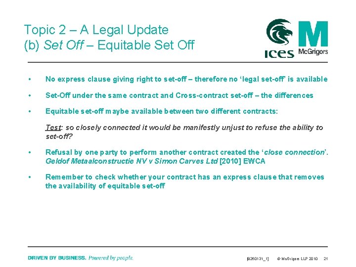 Changes to the Construction Act and a Legal