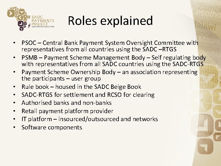 Presentation on interoperability approach adopted in SADC Low