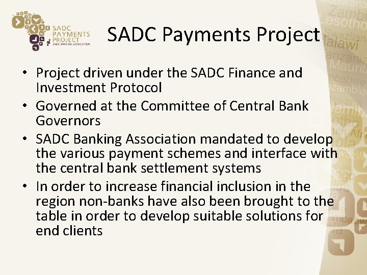 Presentation on interoperability approach adopted in SADC Low