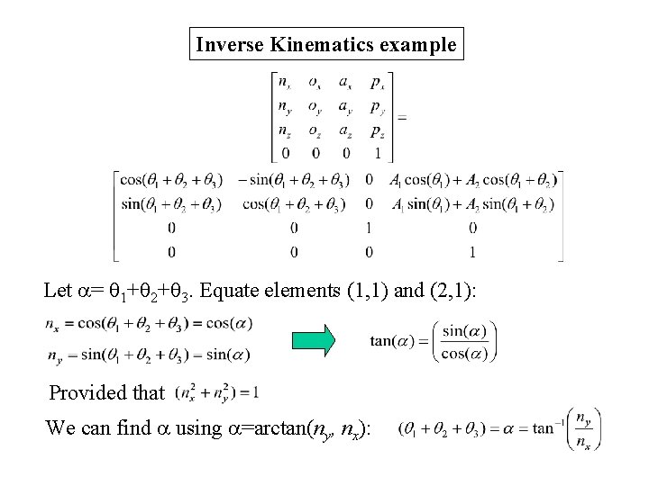 ENG 4406 ROBOTICS AND MACHINE VISION KINEMATICS ANALYSIS