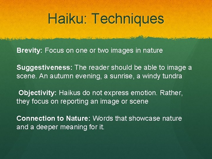 Poetry and Nature The Haiku and First NationsAboriginal